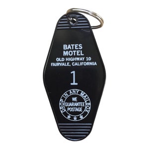BATES MOTEL #1 Horror Motel Key Tag Movie Prop (white Lettering) - Etsy