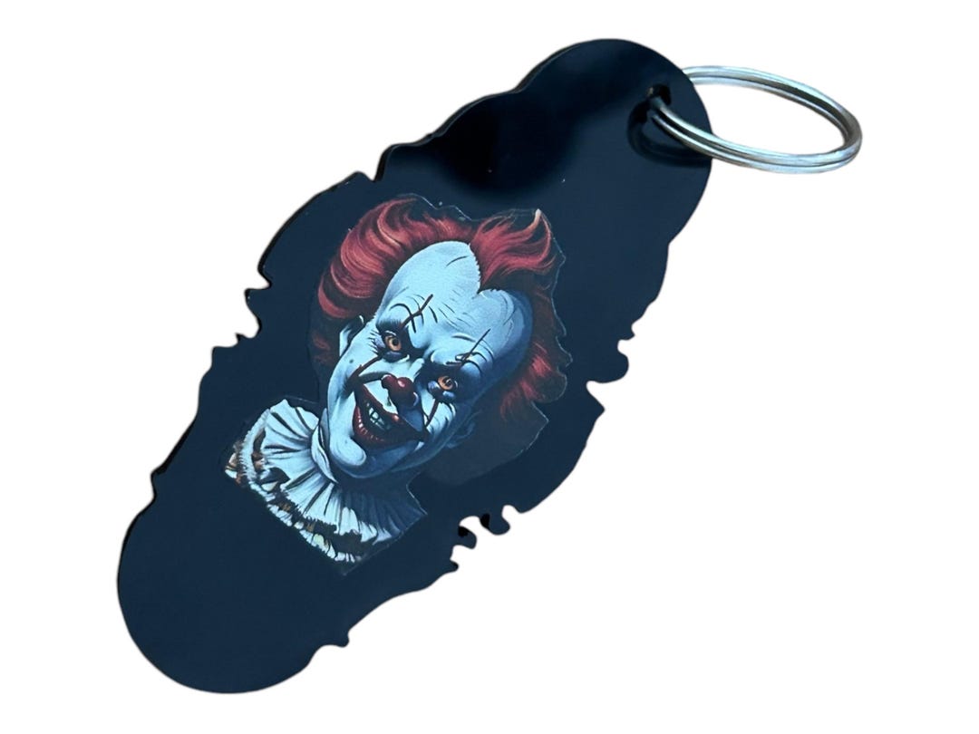 Pennywise Jagged Edge Horror Key Tag – Acrylic With Chilling Design - Etsy