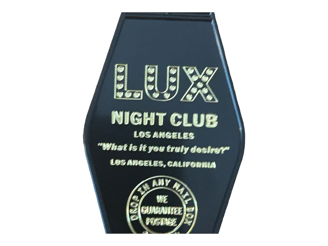 LUCIFER Inspired TV Show Lux Nightclub CLUB Keytag - Etsy
