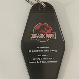 Jurassic Park Inspired Movie Keytag - Etsy