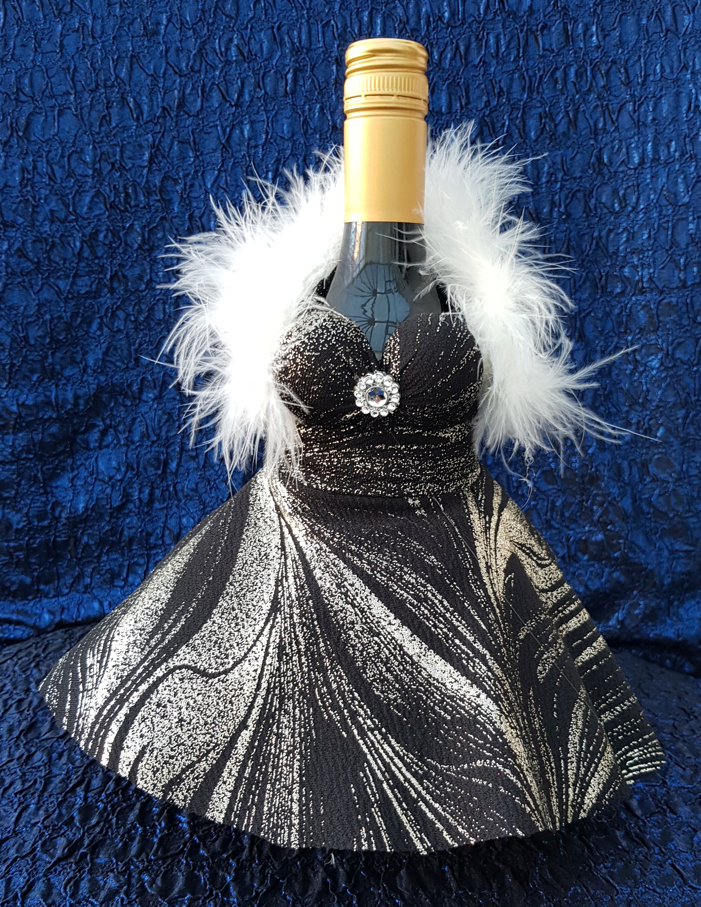 Wine/champagne Bottle Cover, Gift for Weddings, Dinner Parties, Fathers ...