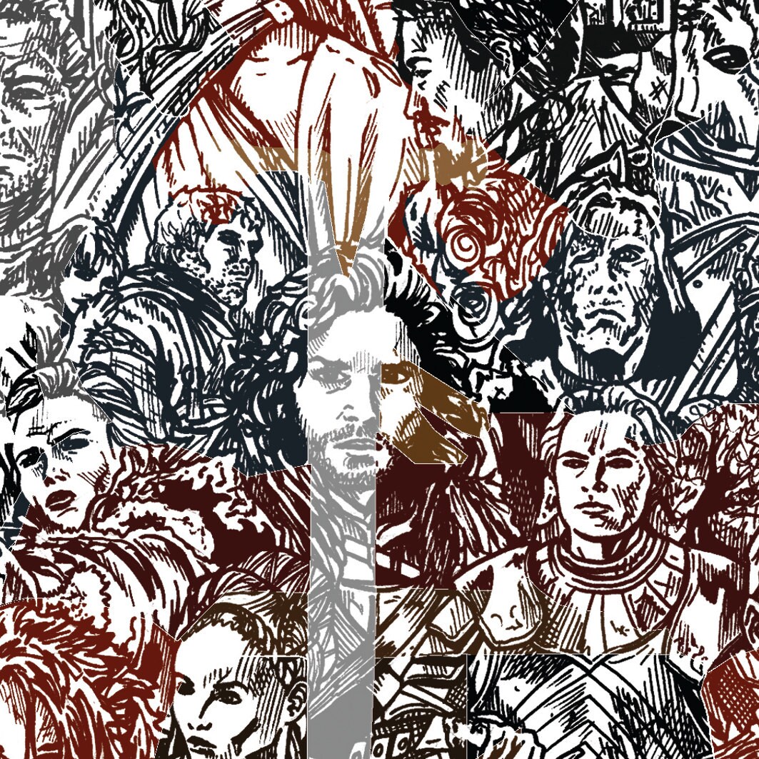 Game of Thrones Silhouette Series by Geek Illustration - Etsy UK