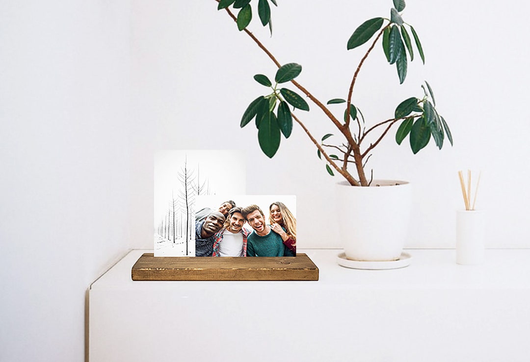 Wooden Photo Holder for Table Photo Hanger Photo Hanging Display Cards ...