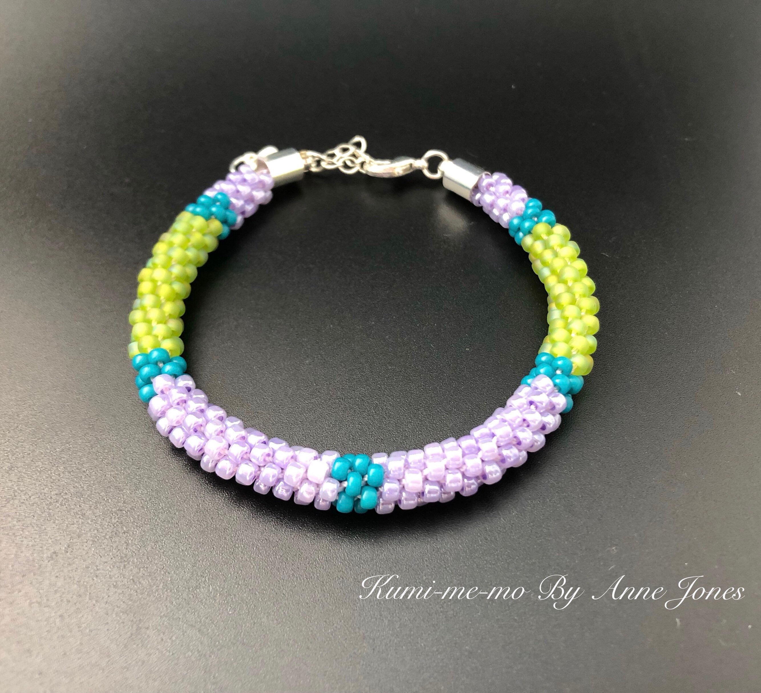 Beaded Building Blocks Bracelet and Necklace Beaded Kumihimo Tutorial ...