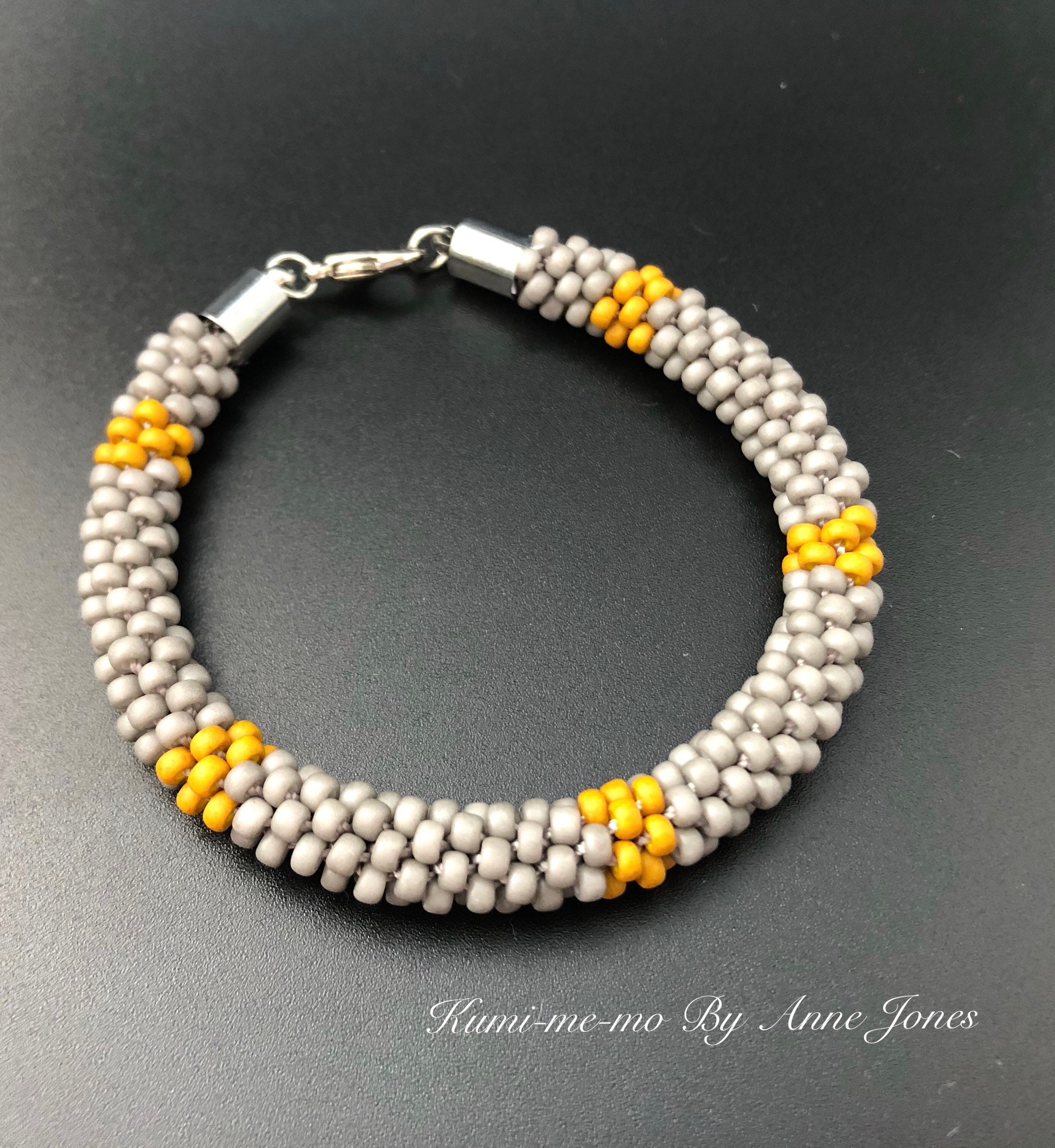 Beaded Building Blocks Bracelet and Necklace Beaded Kumihimo Tutorial ...