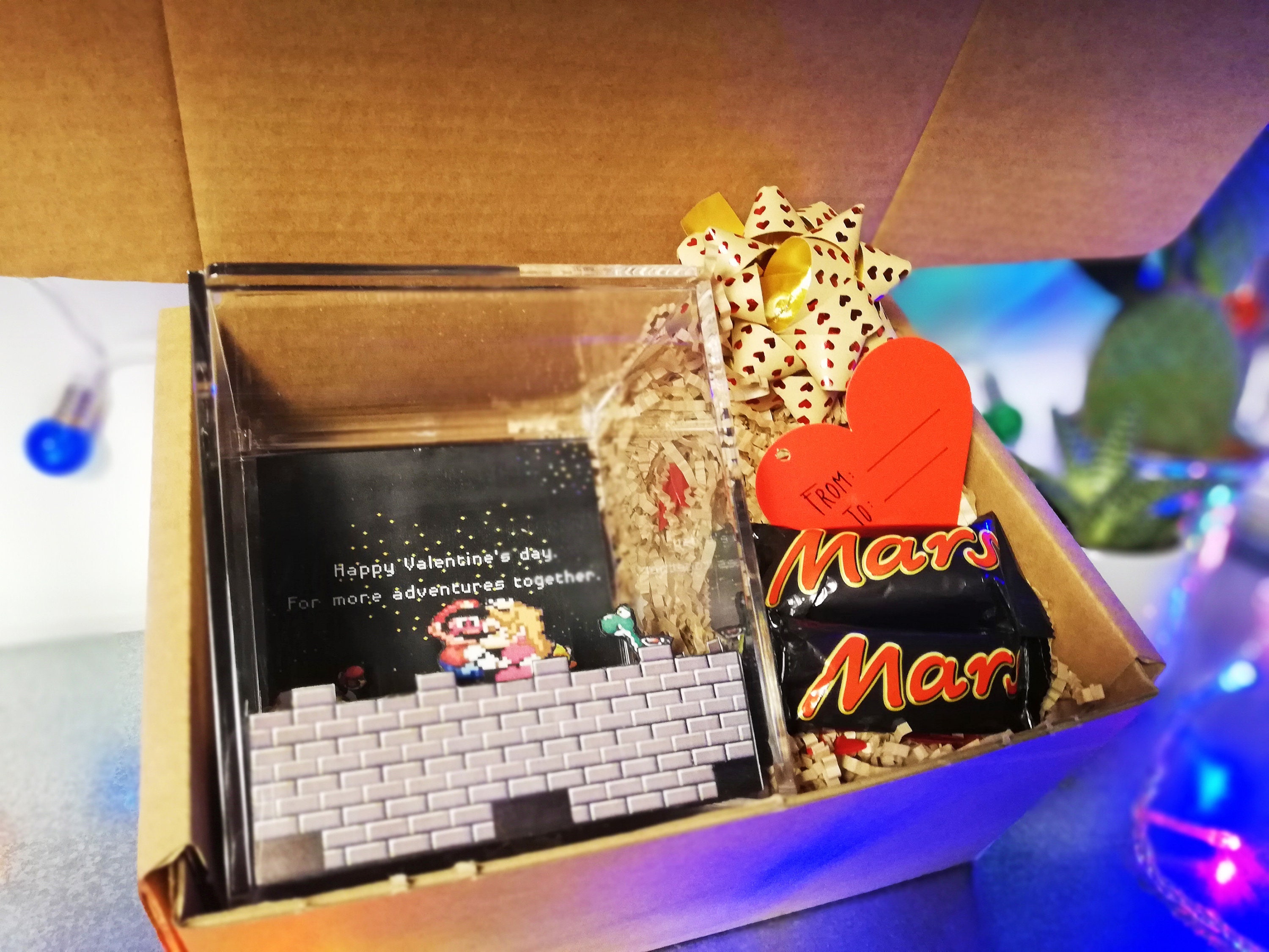SUPER MARIO WORLD Cubic Diorama Retro Videogames Mario and Peach ...