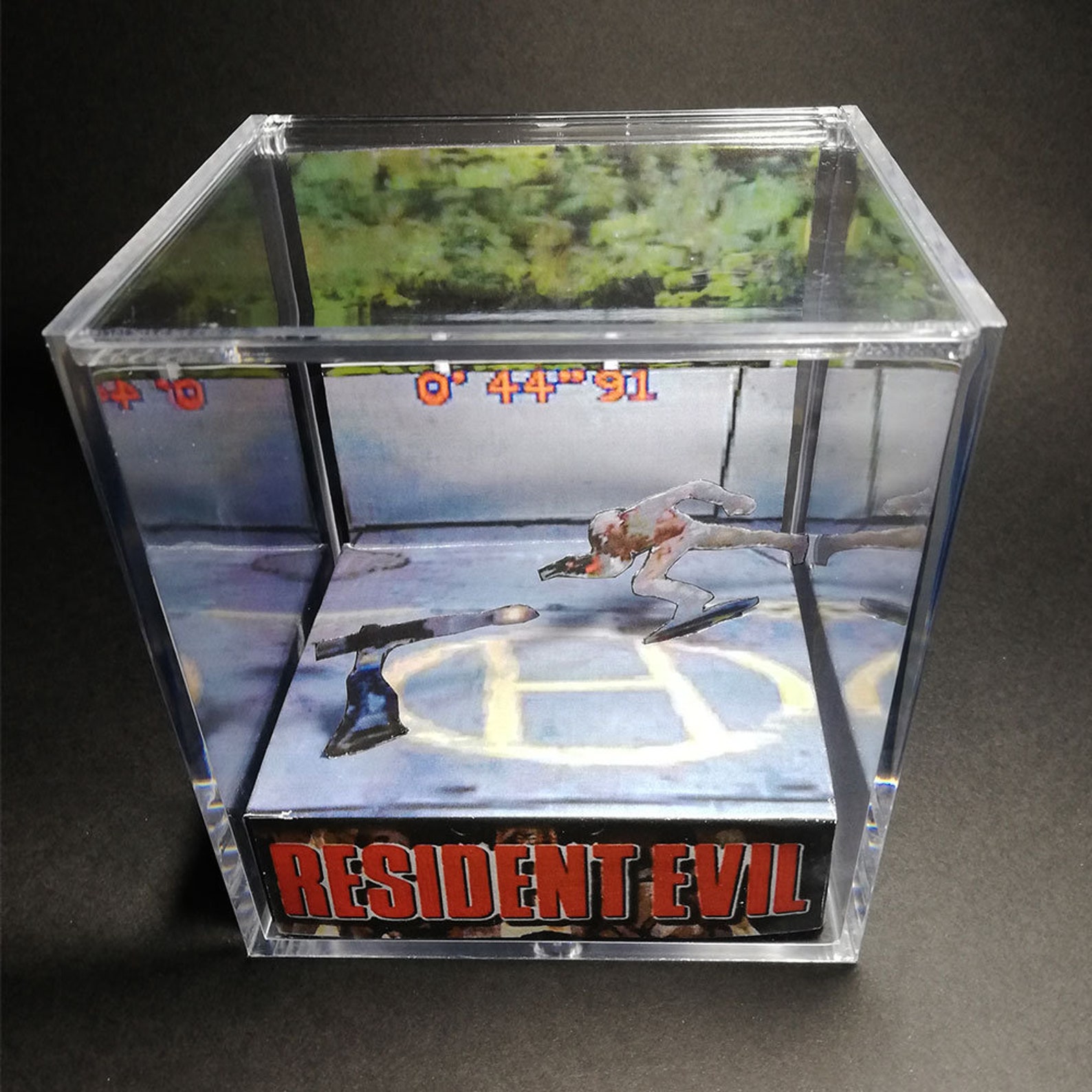 RESIDENT EVIL 1 Cubic Diorama Retro Videogames Tyrant | Etsy