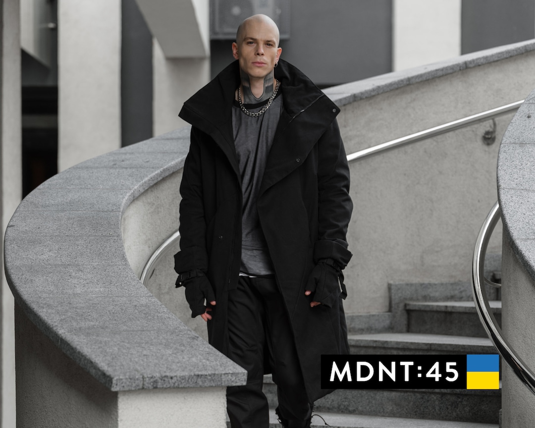 Black High Neck Men Overcoat Cotton Asymmetric Oversized - Etsy UK