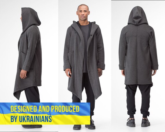 Oversized Hooded Coat Assassin Clothing Style Cyberpunk Long - Etsy