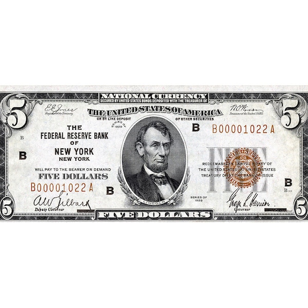 Bank Note - Etsy