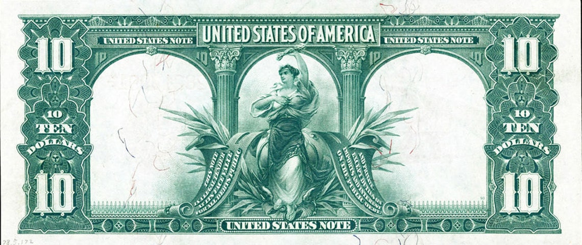 AMAZING Replica 10 Dollar Buffalo 1901 Bank Note Copy - Etsy Norway