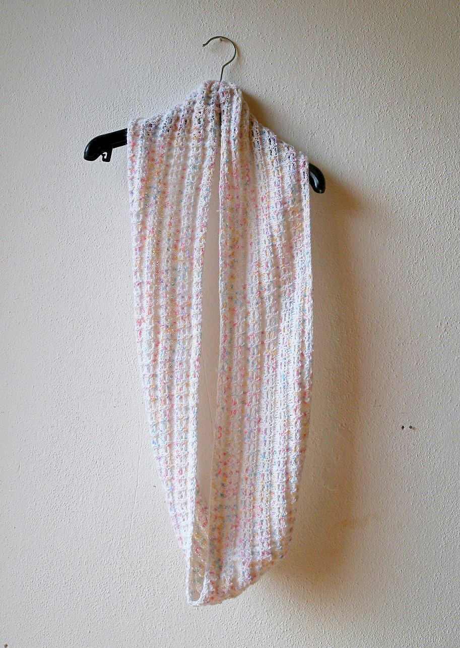 Infinity Scarf Knitting Pattern for Fingering Weight Yarn lollipop Cowl ...