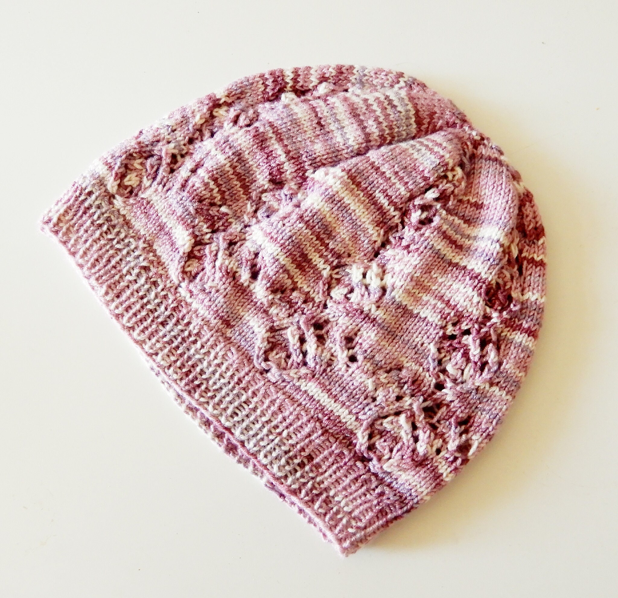 Womens Lace Hat Knitting Pattern in Fingering Weight Yarn PDF - Etsy UK