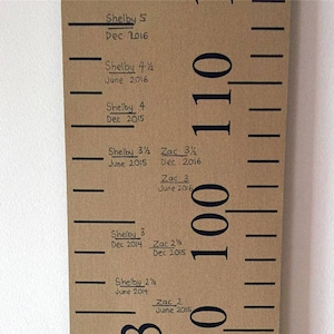 Growscroll ® Modern Growth Chart / Height Chart (unique Australian ...