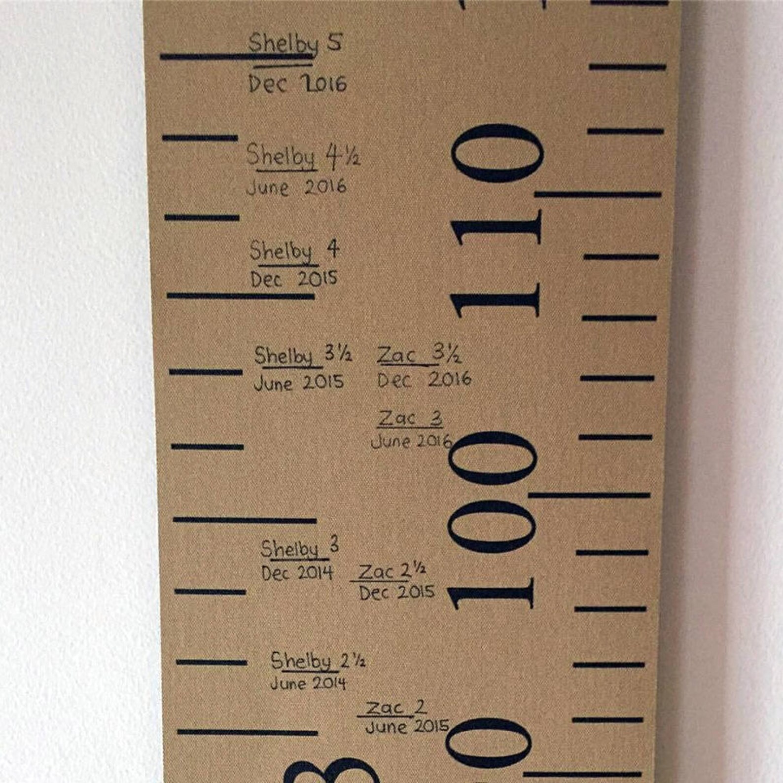 Growscroll ® Classic Growth Chart / Height Chart unique - Etsy Australia