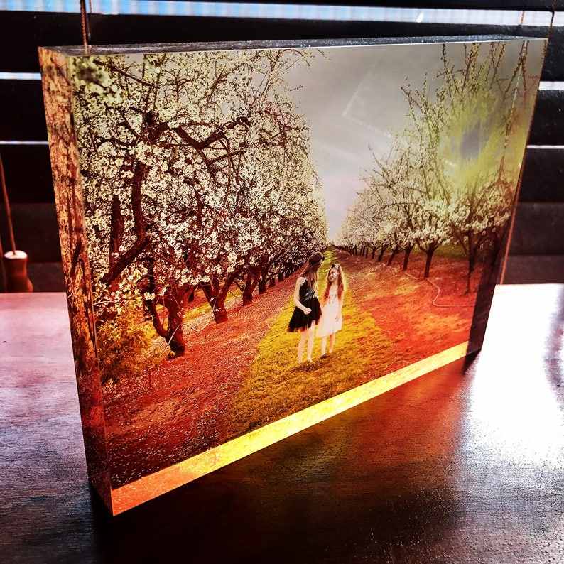 Acrylic Photo Block / Glass Block Personalised Photo Frame | Etsy