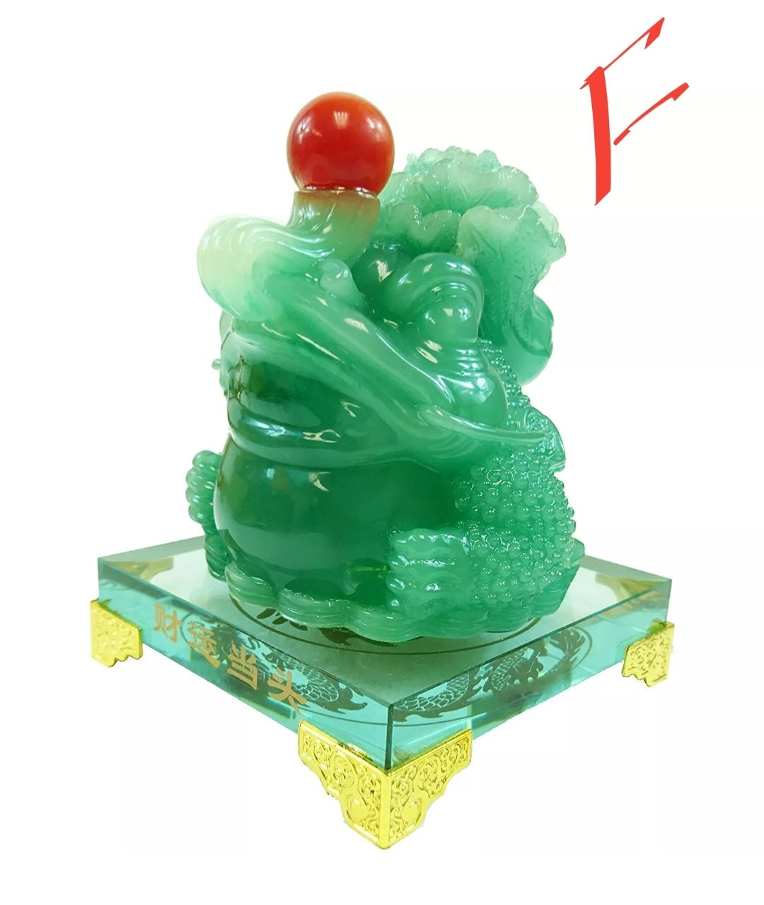 Chinese Feng Shui Good Fortune Lucky Gold Money Toad Gold Ingot Statue ...