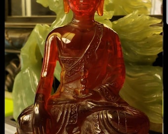 Amber Buddha Statue - Etsy