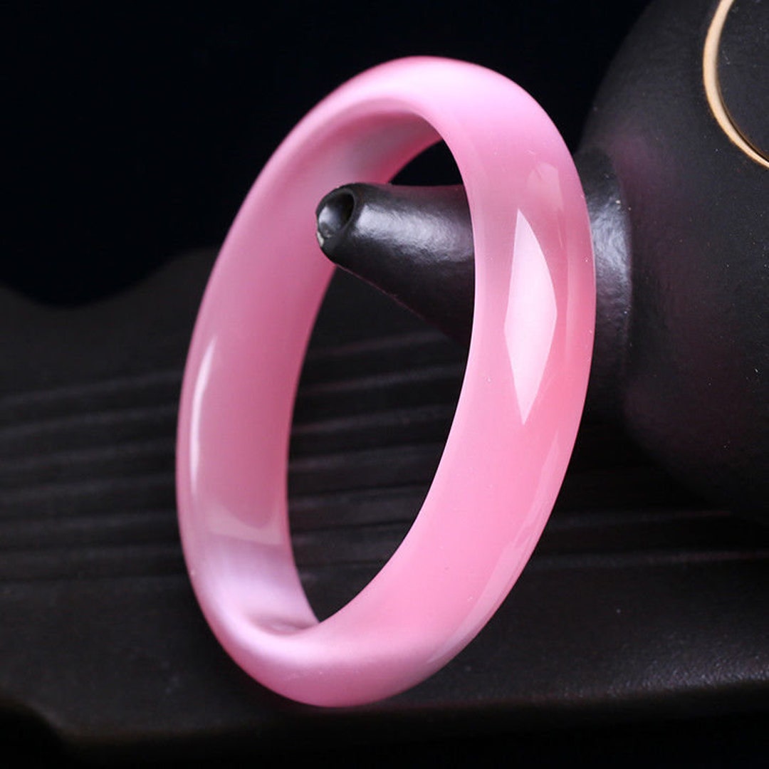 10% OFF 58/59/60mm Certified Natural Pink Nephrite Emerald Ajade Carved ...