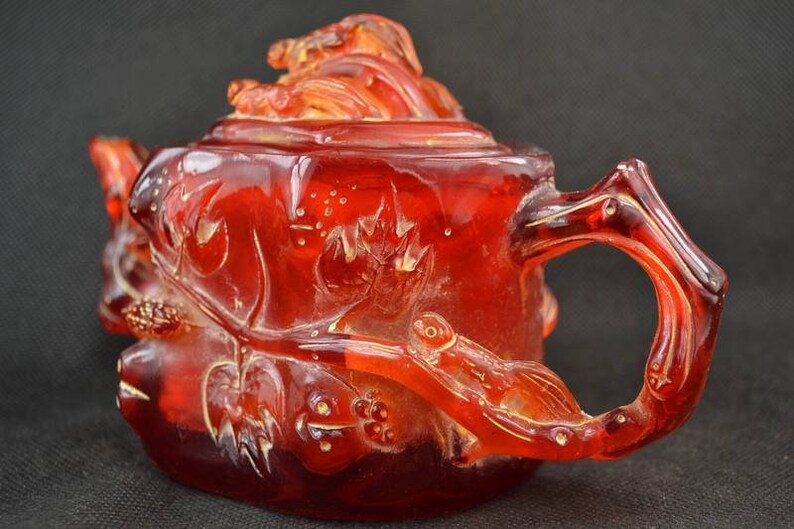 7.15''l-natural Antique Exquisite Amber Handcarved - Etsy