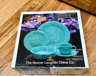 Fiestaware Tea Set - Etsy