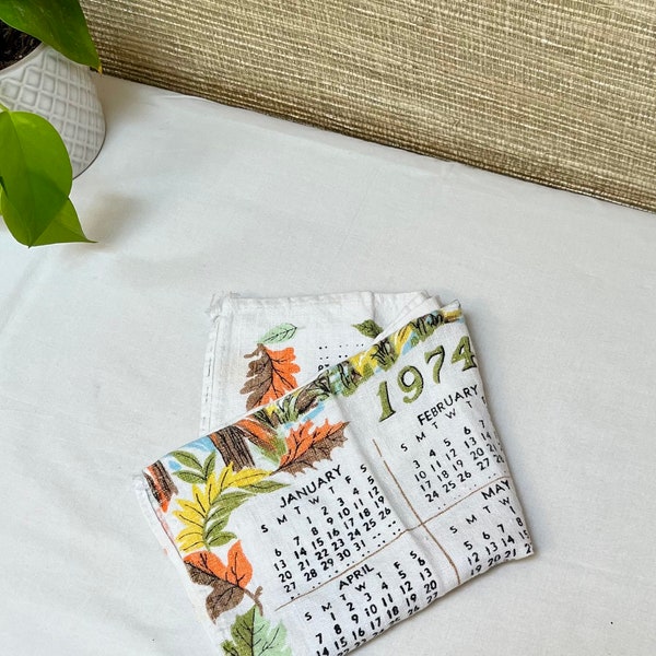 Calendar Tea Towel - Etsy