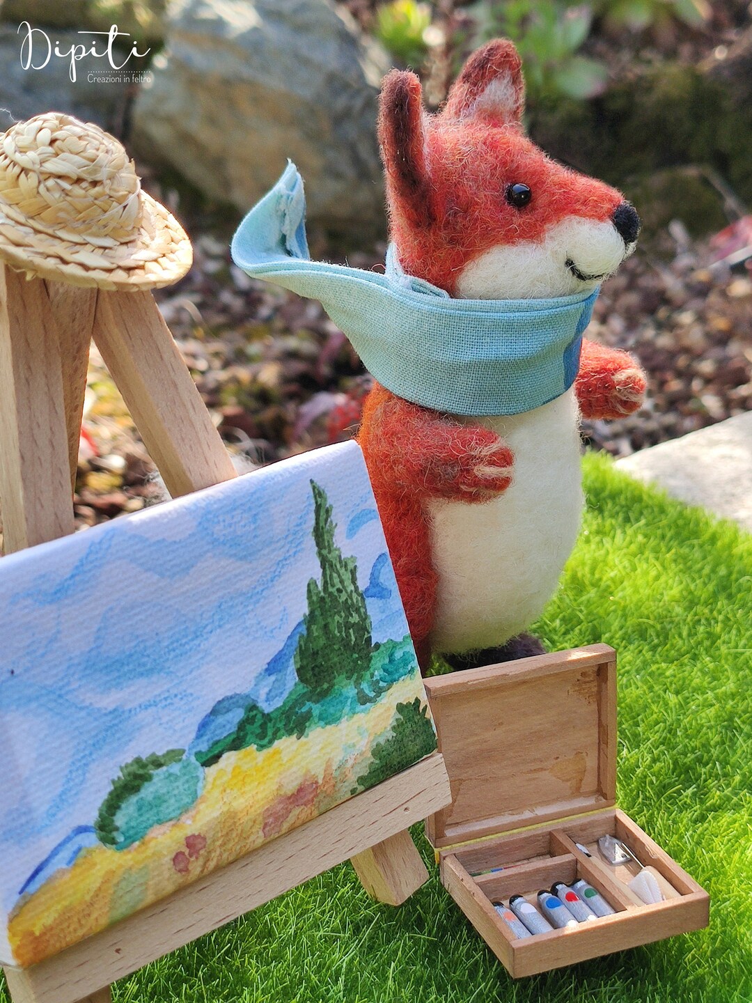 Vincent the Painter Fox - Etsy
