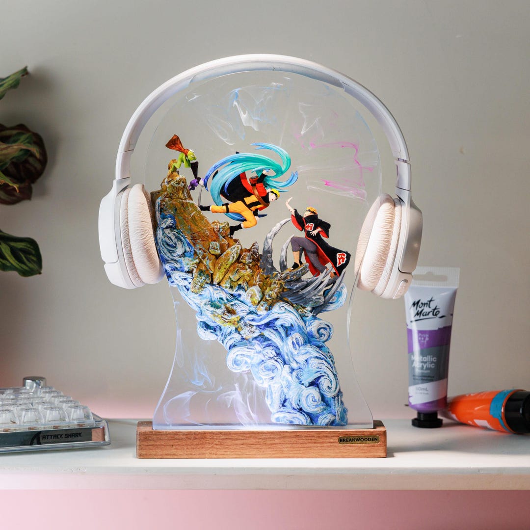 Fierce Battle Resin Lamp, Anime Game Scene Art Night Light, Unique ...