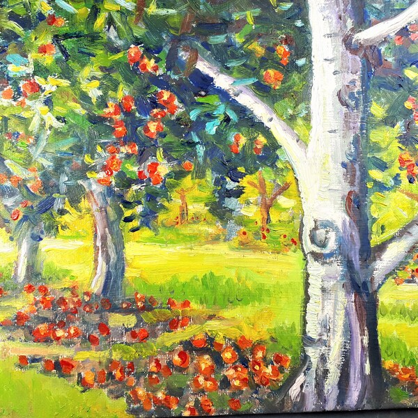 Apple Tree Painting - Etsy
