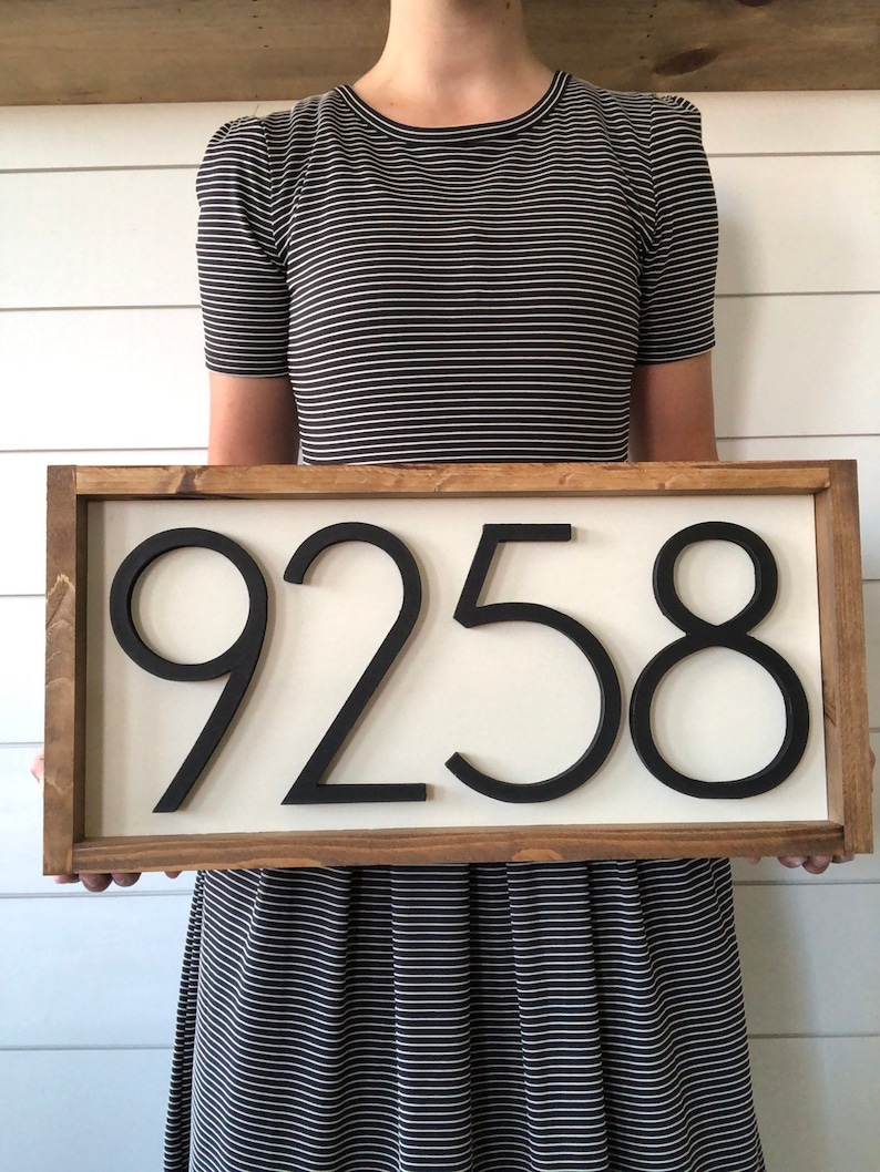 Large Horizontal Address Sign Wood Address Home Sign - Etsy