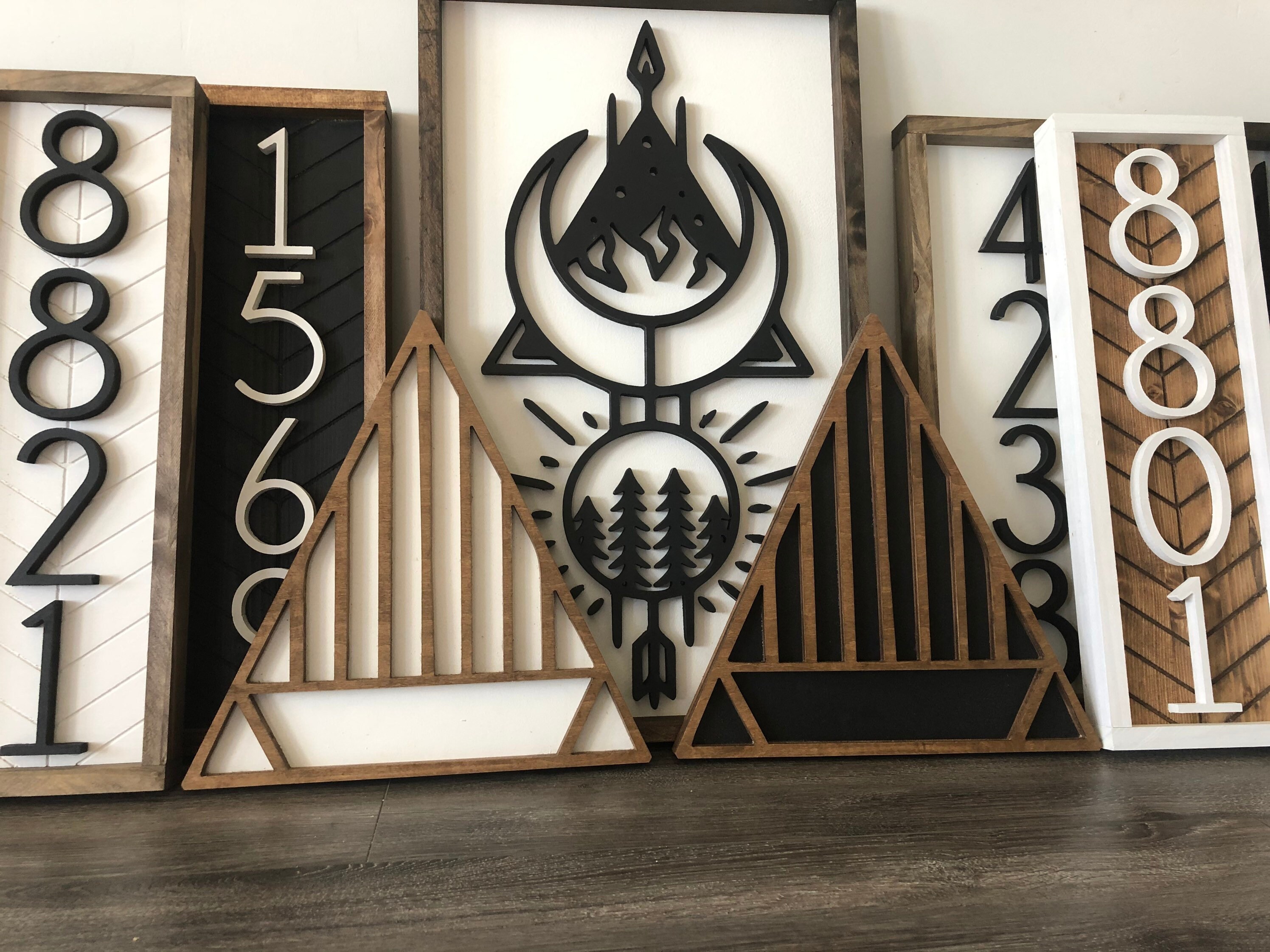 Woodland Rustic Modern Home Decor Wood Sign Boho Eclectic Sun - Etsy