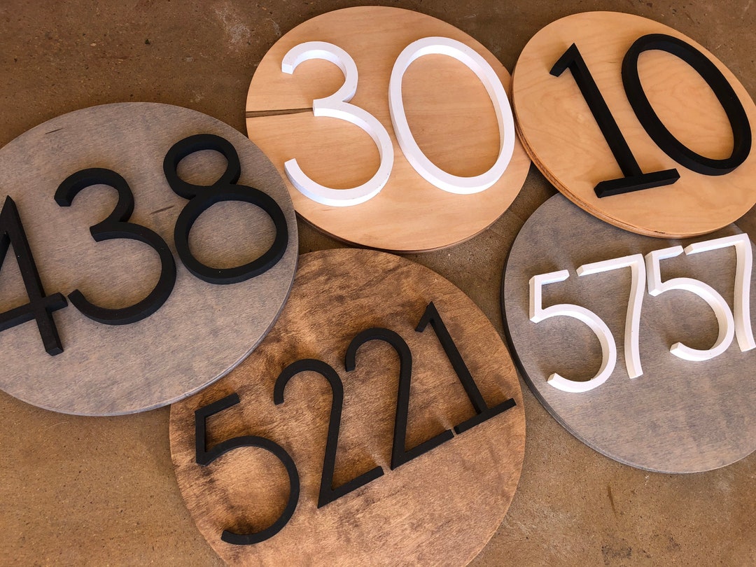 Round Address Sign Home Decor Porch Decorations Fall Porch Address Sign ...