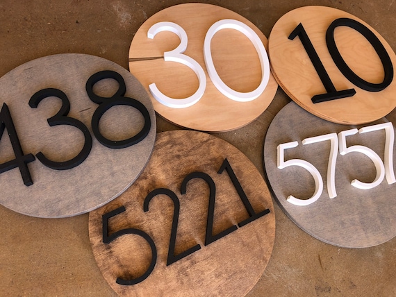 Round Address Sign Home Decor Porch Decorations Fall Porch - Etsy