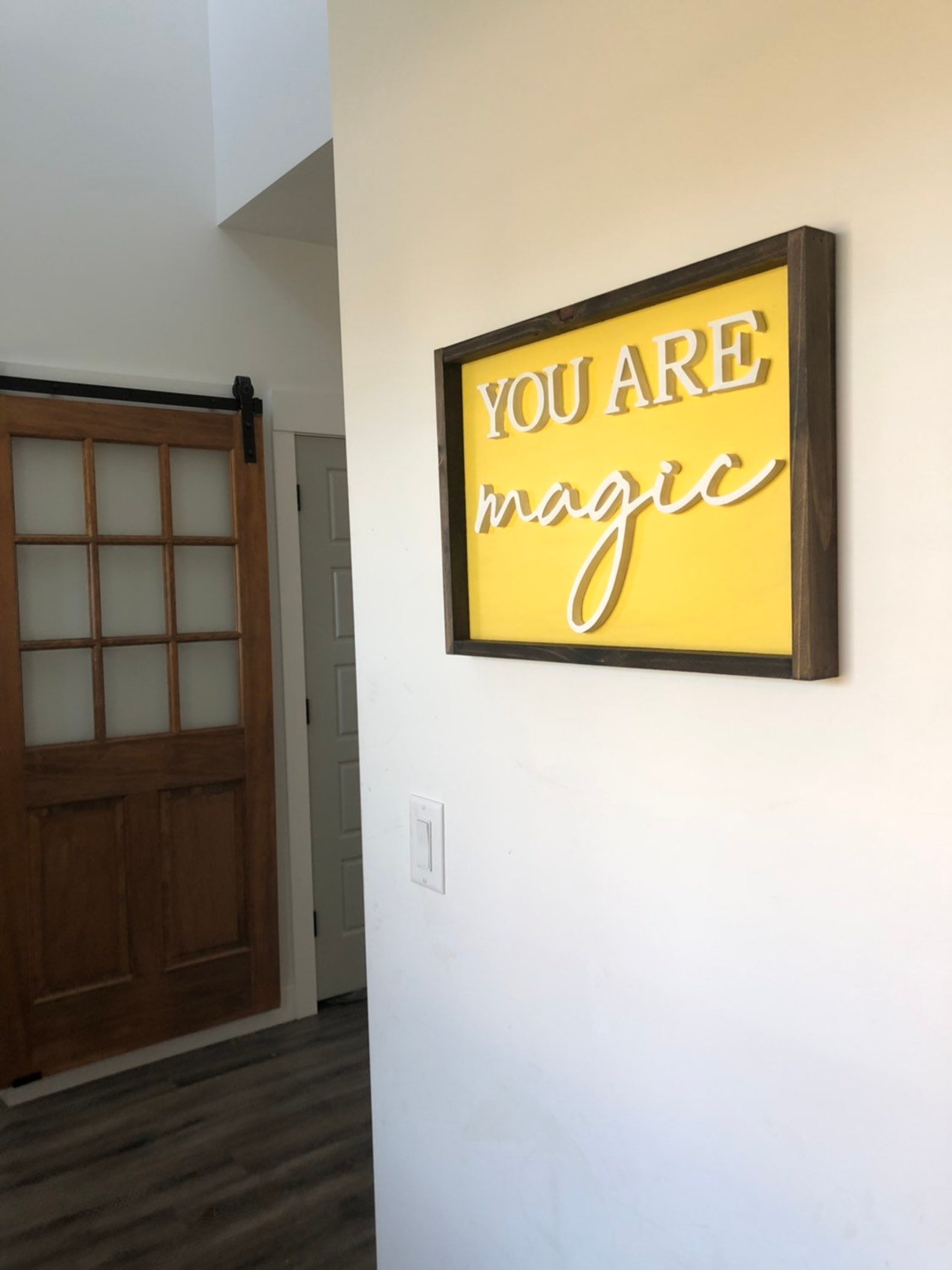 You Are Magic Wood Sign • Yellow Nursery Decor • Baby Girl Nursery ...