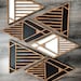Diamond and Triangles Wood Sign Boho Wall Decor Geometric - Etsy