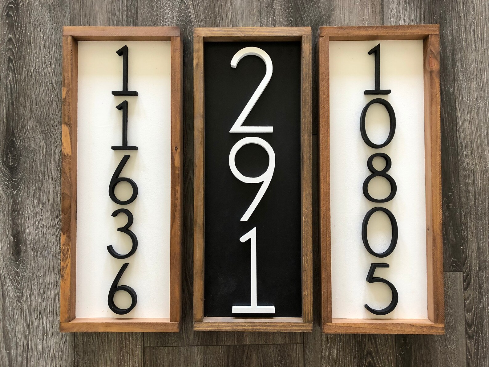 Vertical Address Sign Wood Address Home Sign Wooden | Etsy