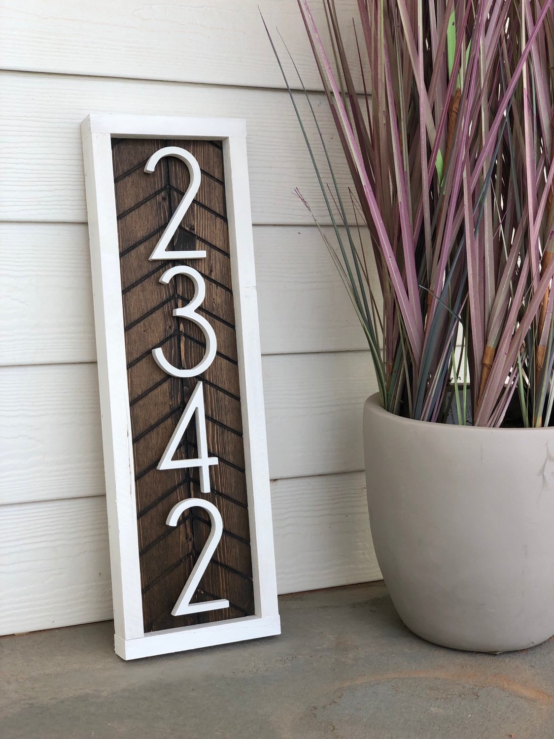Vertical Address Sign Address Plaque House Numbers House - Etsy