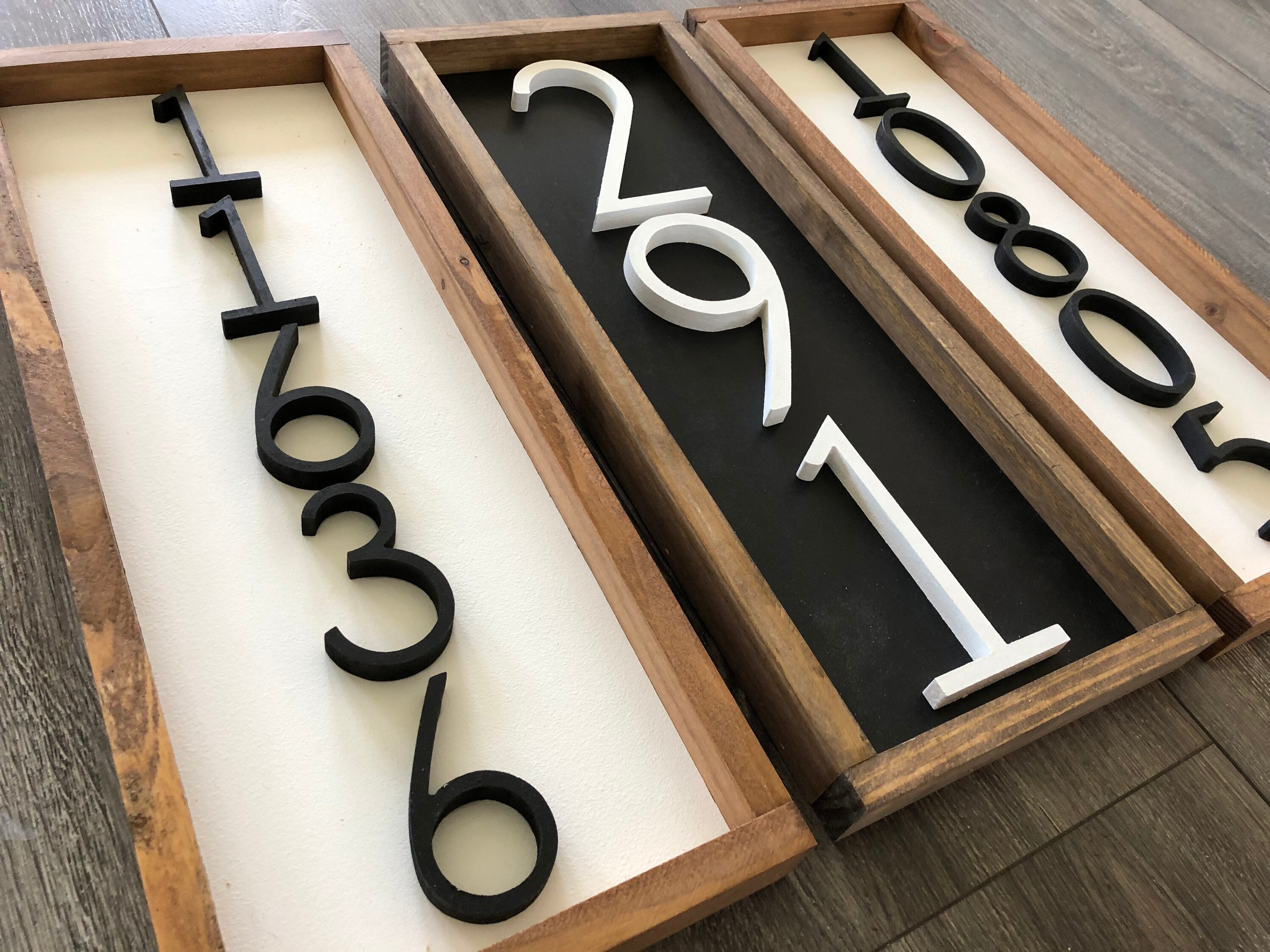 Vertical Address Sign Wood Address Home Sign Wooden - Etsy