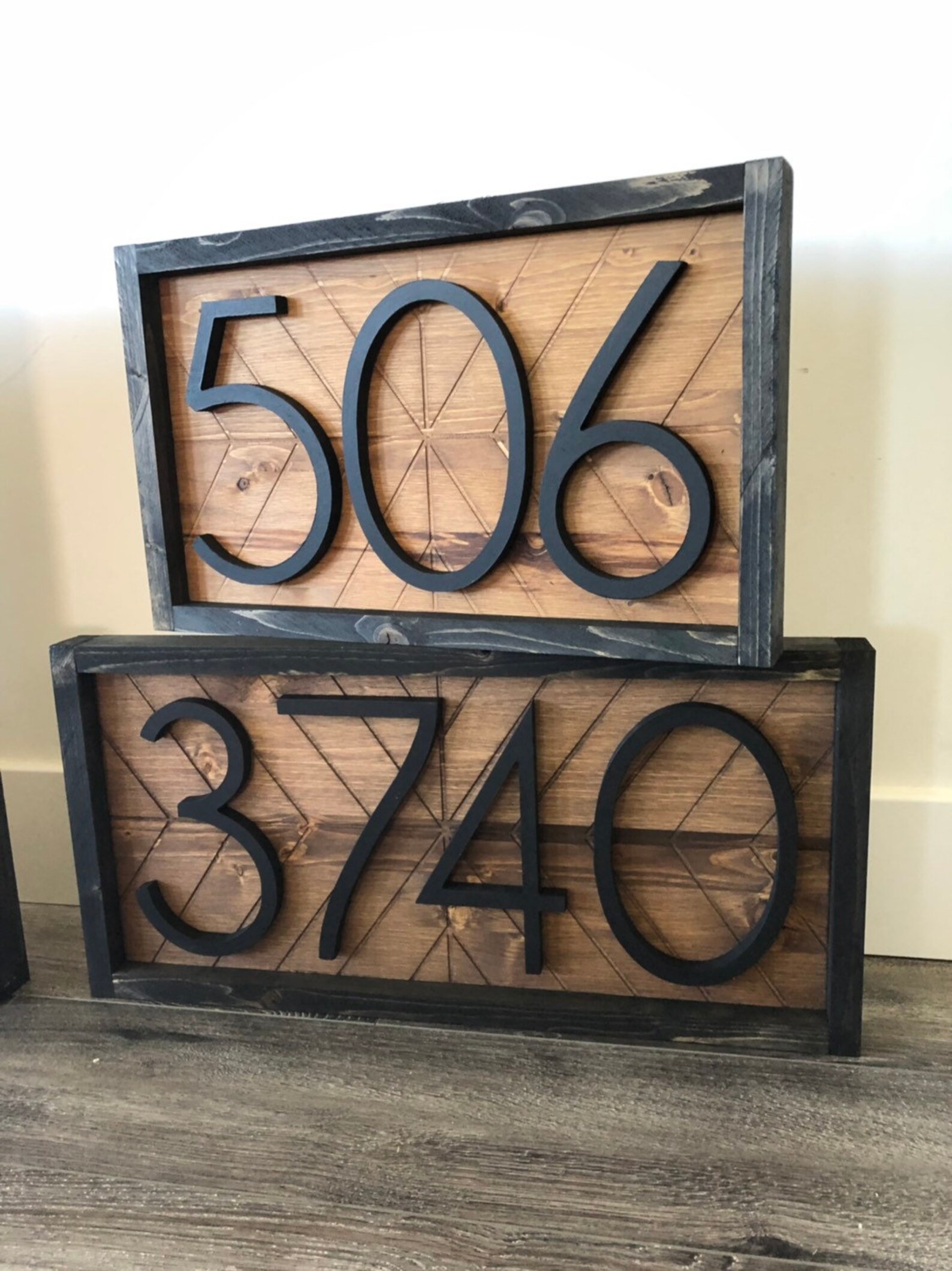 Large Horizontal Address Sign Address Plaque house Numbers | Etsy