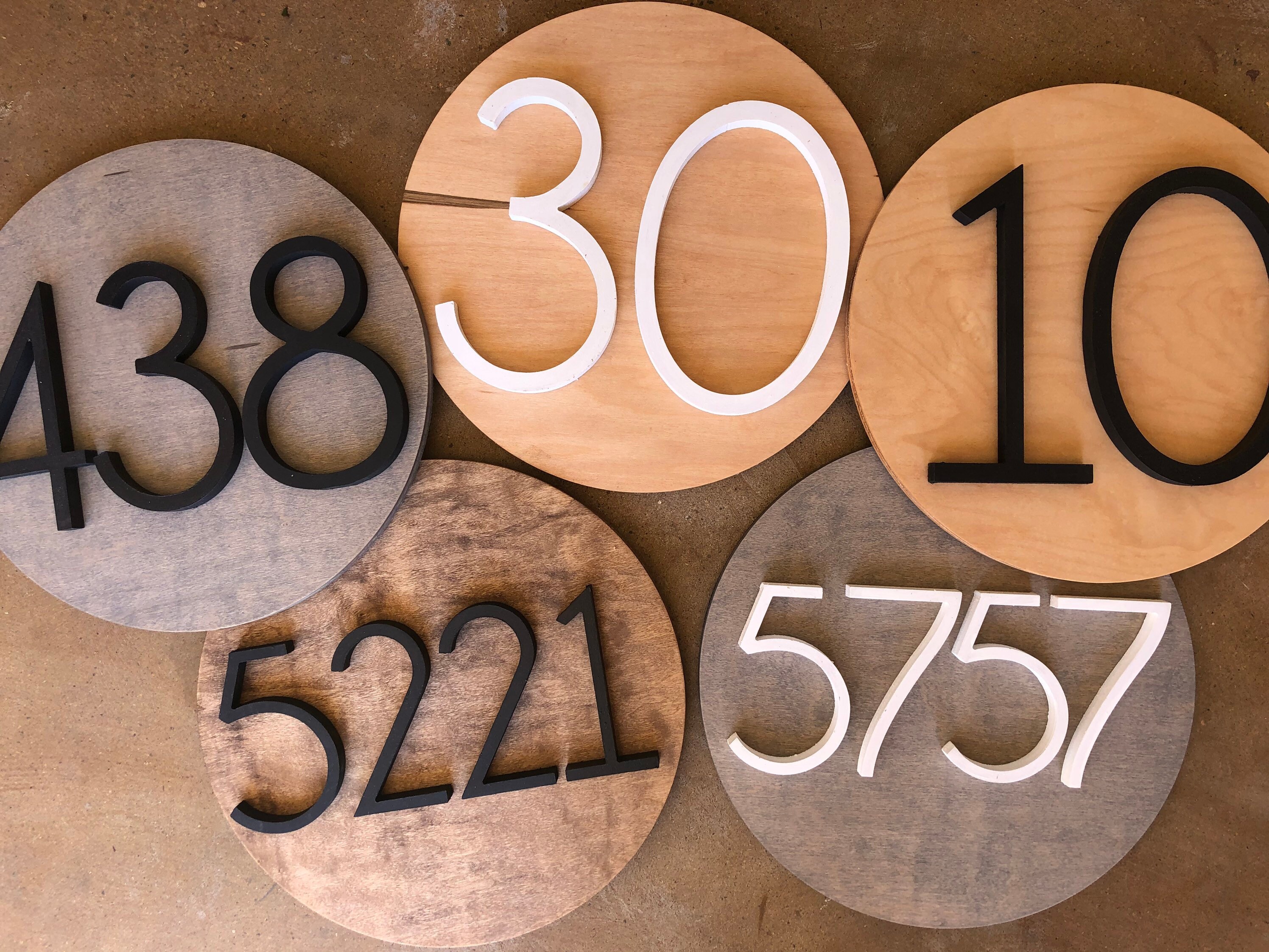 Round Address Sign Home Decor Porch Decorations Fall Porch - Etsy