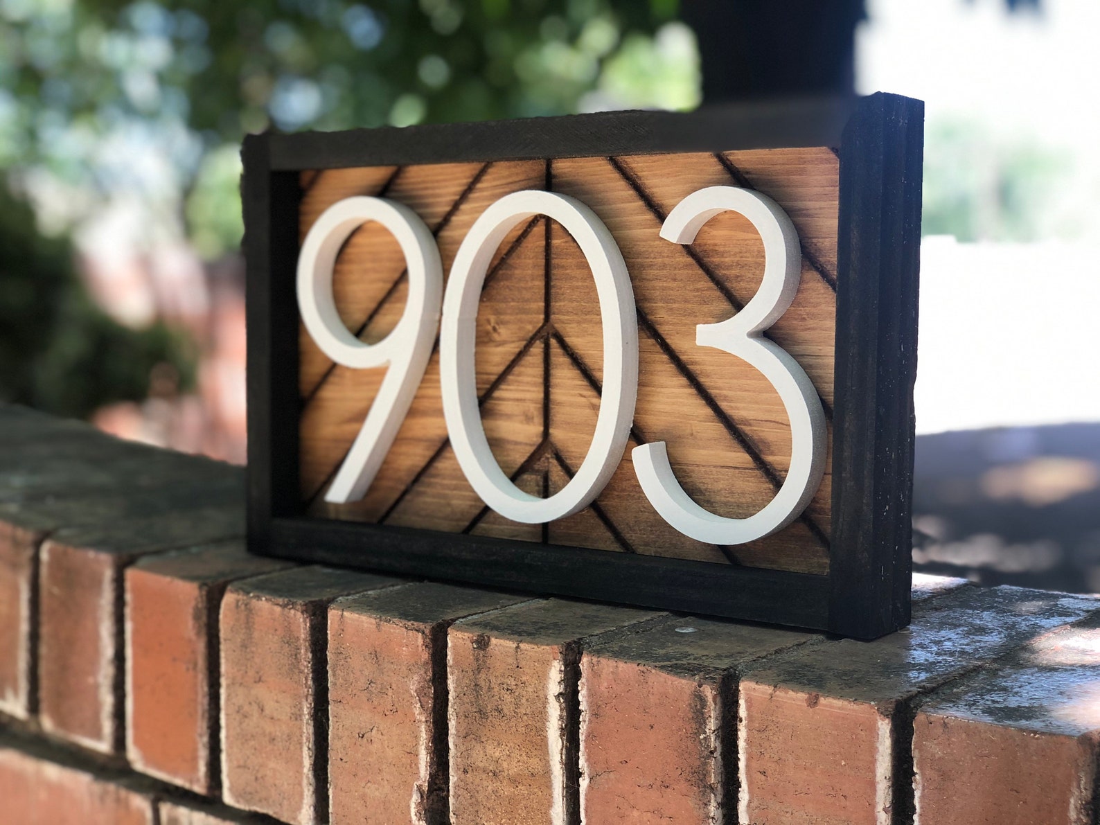 Horizontal Address Sign Address Plaque House Numbers | Etsy