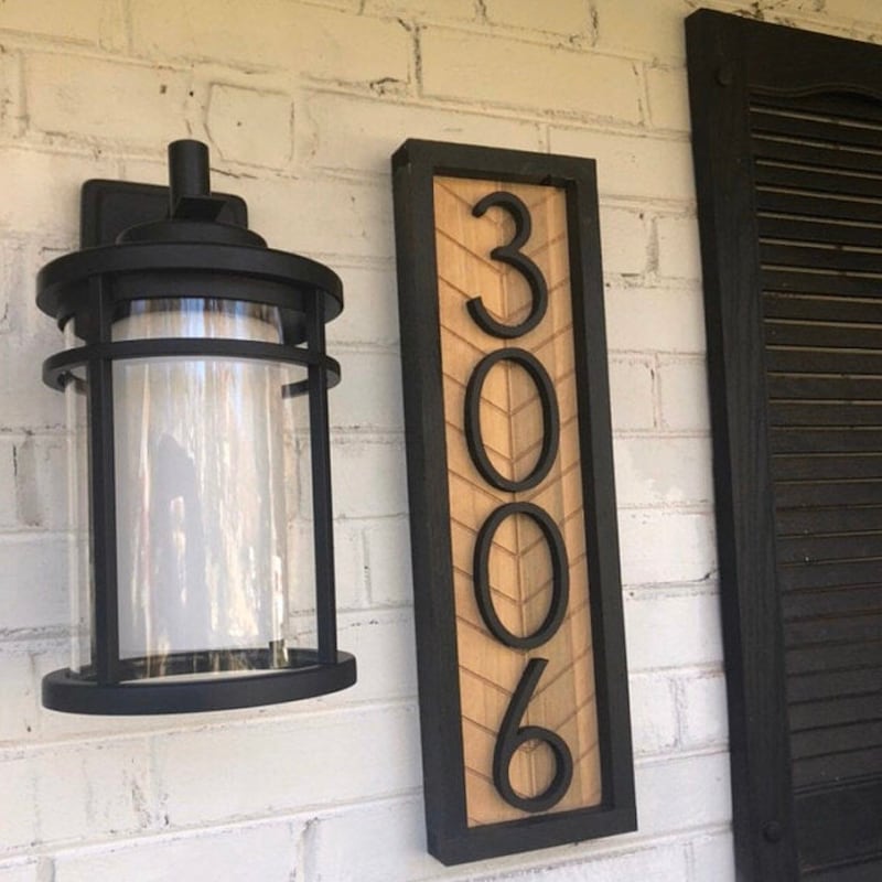 Standing Wood Numbers - Etsy