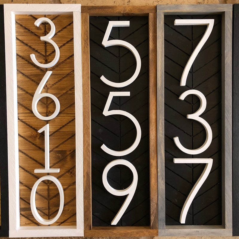 Vertical House Numbers - Etsy