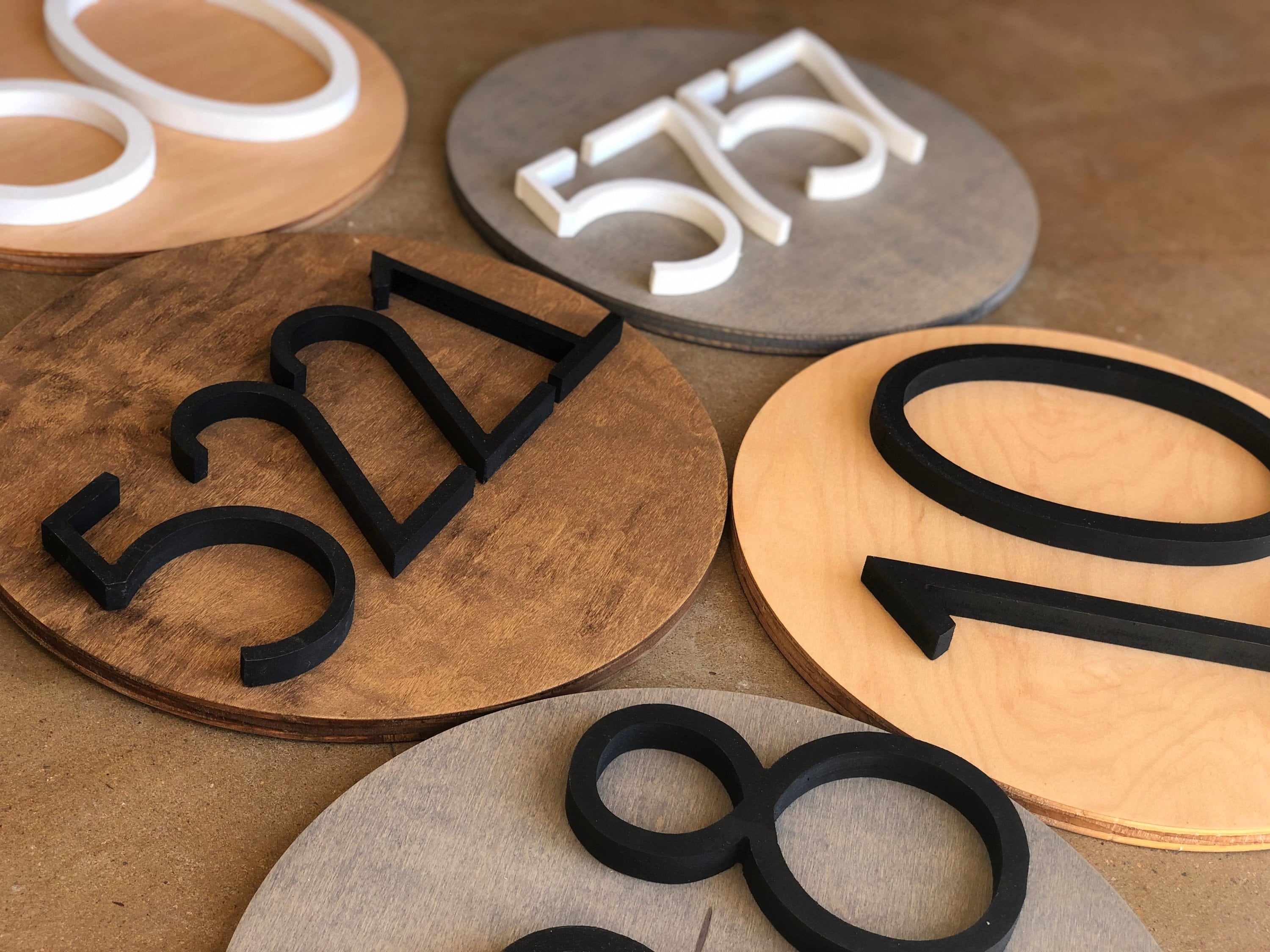 Round Address Sign Home Decor Porch Decorations Fall Porch - Etsy