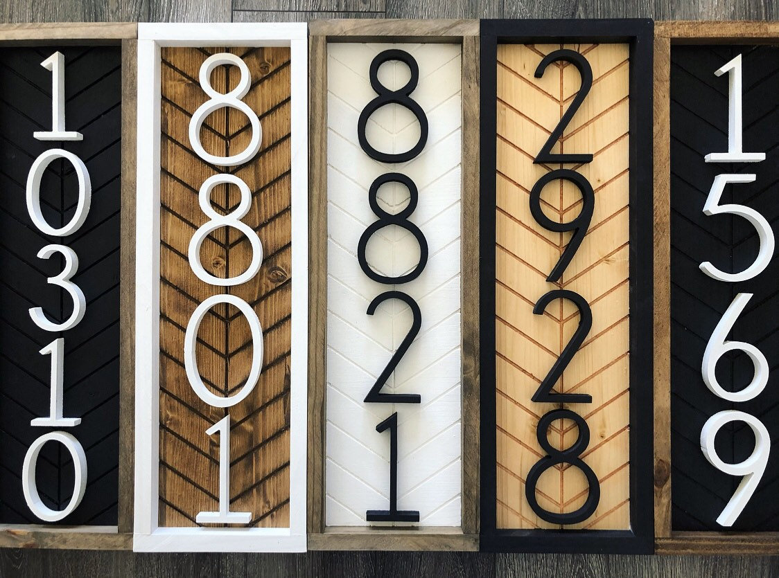 Wood Address Signs