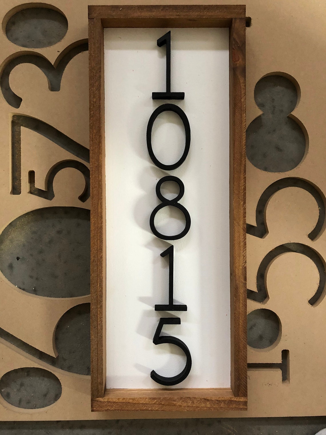 Vertical Address Sign Wood Address Home Sign Wooden | Etsy