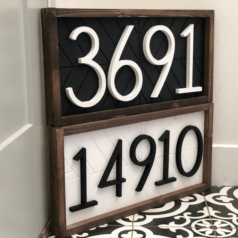 Modern Farmhouse House Numbers - Etsy