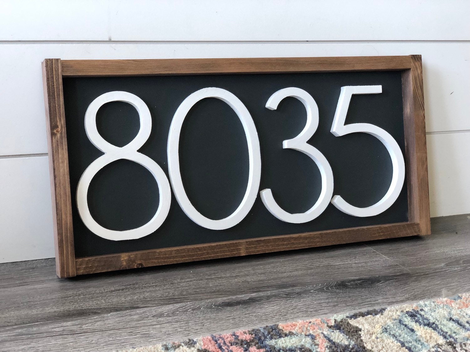 Large Horizontal Address Sign Wood Address Home Sign - Etsy