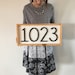 Horizontal Address Sign + Wood Address Home Sign + Wooden Farmhouse ...