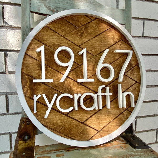Wooden Address Sign - Etsy